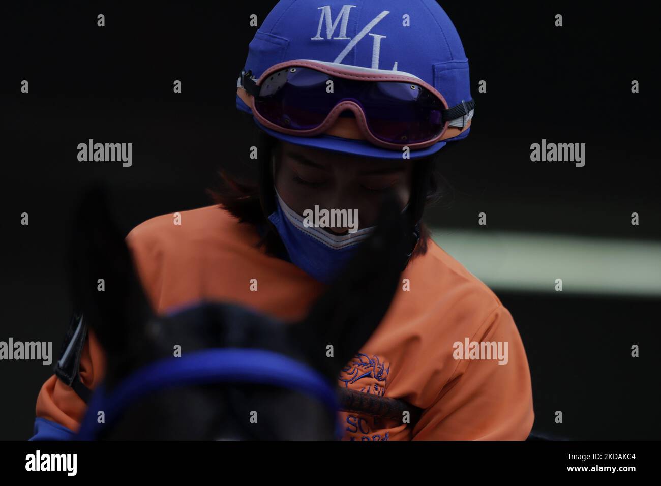 Michel Lara, jockey, winner of the second Women's Jockey Race at the ...