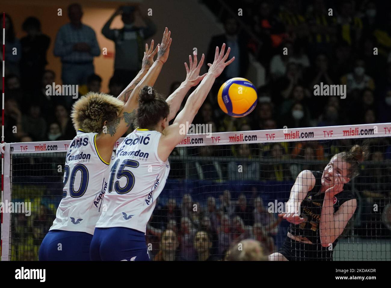 ISTANBUL, TURKEY - APRIL 30, 2022: Melissa Vargas and Mina Popovic in ...