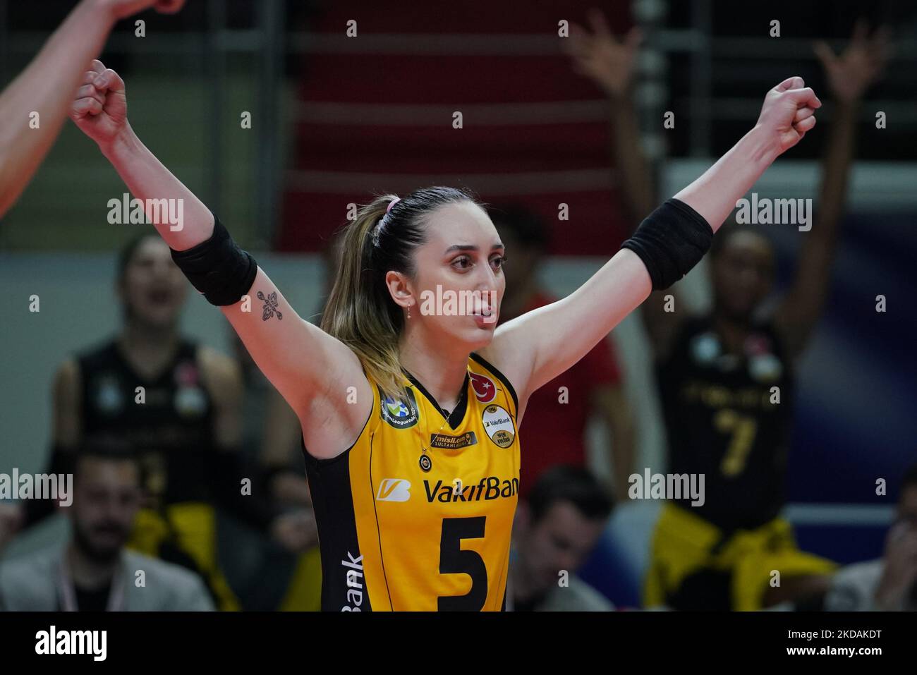 ISTANBUL, TURKEY - APRIL 30, 2022: Ayca Aykac in Fenerbahce Opet vs ...