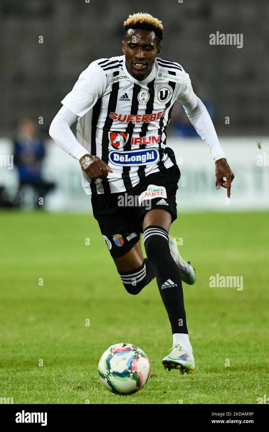 Ely Fernandes of U Cluj in action during Universitatea Cluj vs. Dinamo Bucuresti, 21 May 2022 ...