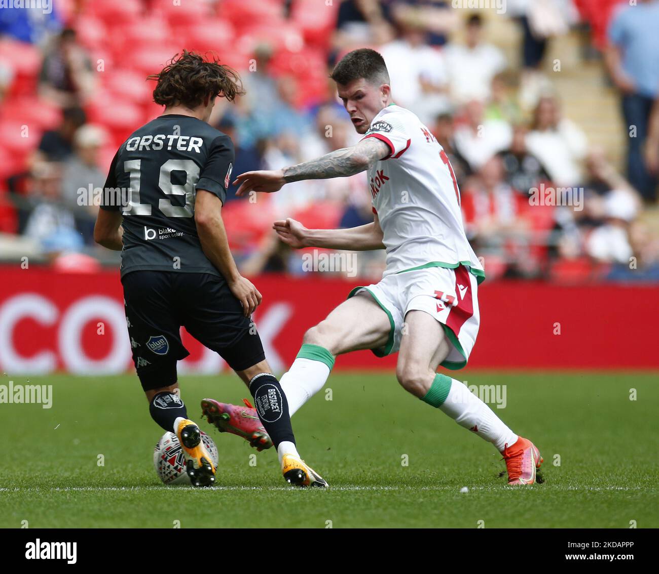 LONDON, ENGLAND - MAY 22: Wrexham's Liam McAlinden during The Buildbase ...