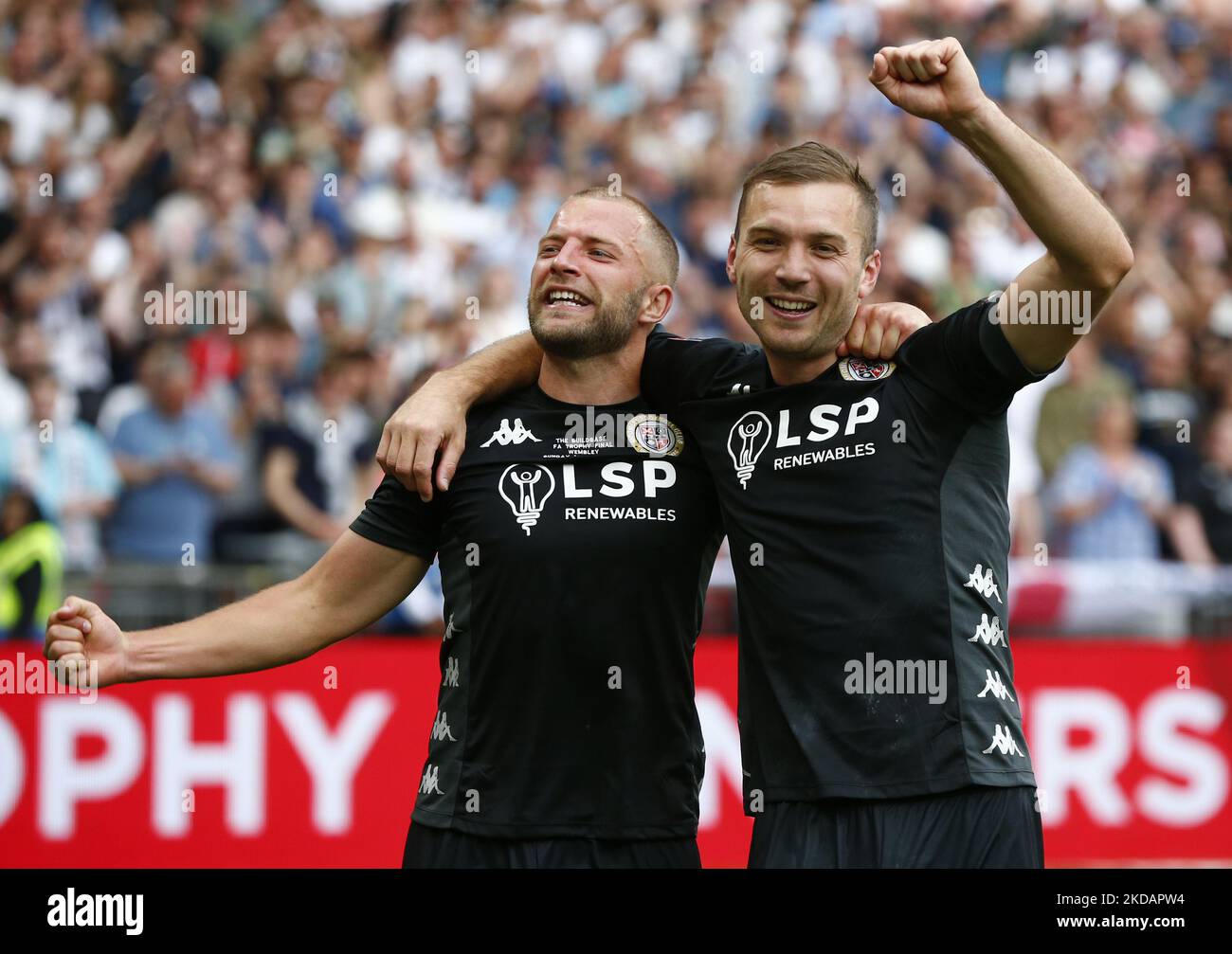 LONDON, ENGLAND - MAY 22: L-R Luke Coulson and Michael Cheek of Bromley ...
