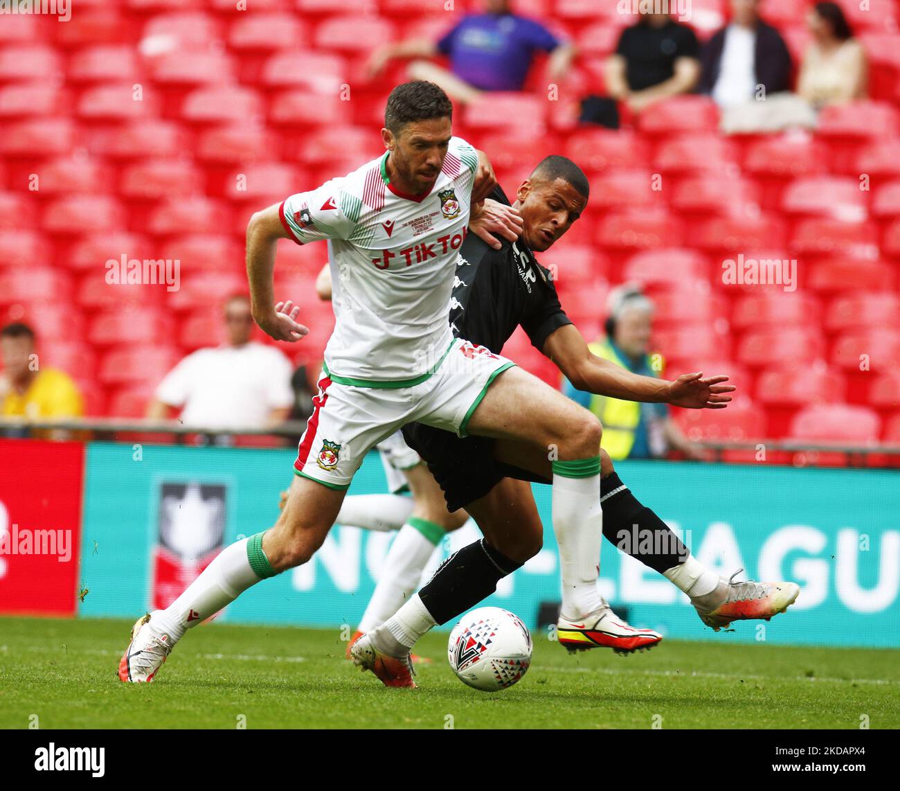 LONDON, ENGLAND - MAY 22: Wrexham's Ben Tozer during The Buildbase FA ...