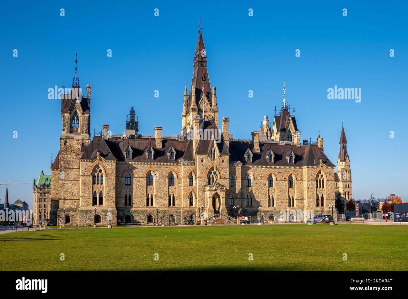 Ottawa, Ontario - October 21, 2022: View of the West Block on ...
