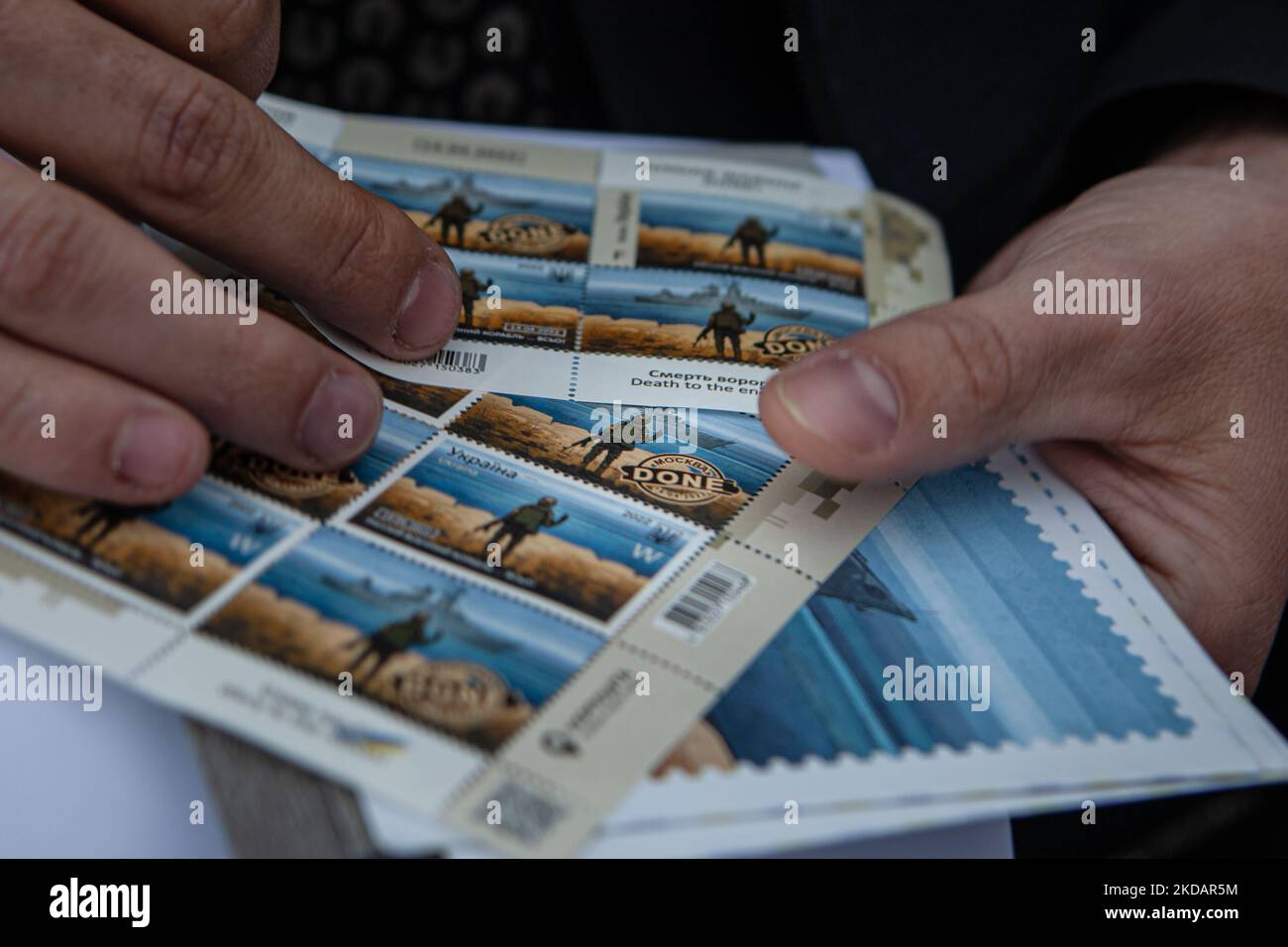 Russian warship stamp hi-res stock photography and images - Alamy