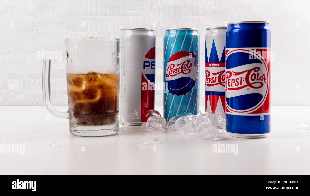 Kuala Lumpur, Malaysia, 9 OCT 2022 - Pepsi drink in cans, special ...