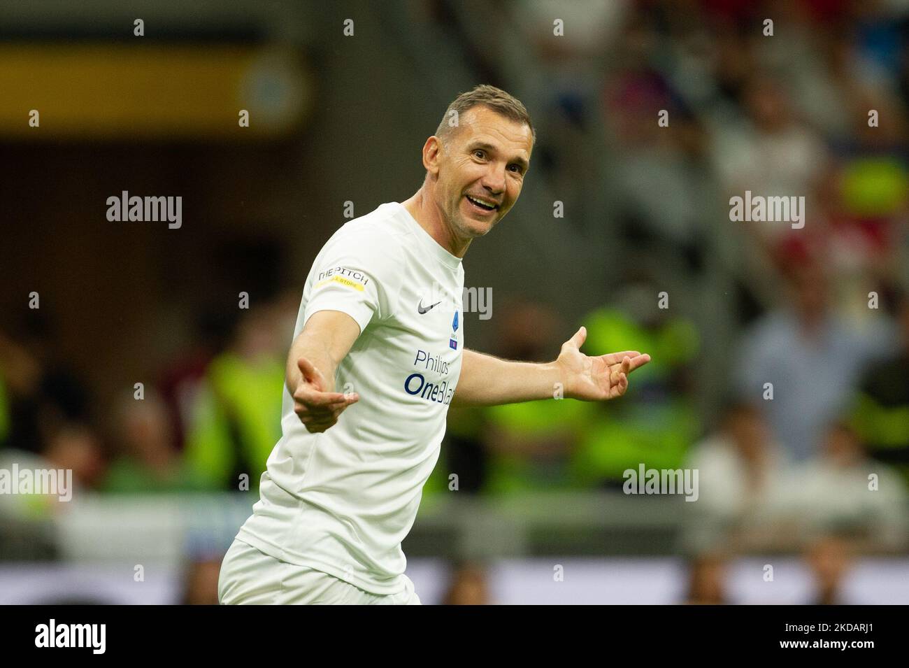 Andriy Shevchenko during soccer/football Integration Heroes Match in ...