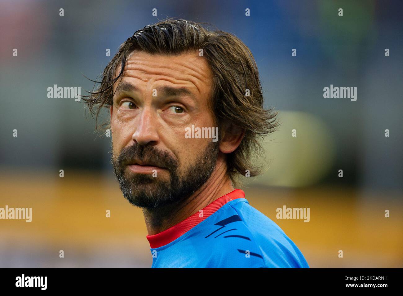 Andrea Pirlo during soccer/football Integration Heroes Match in ...