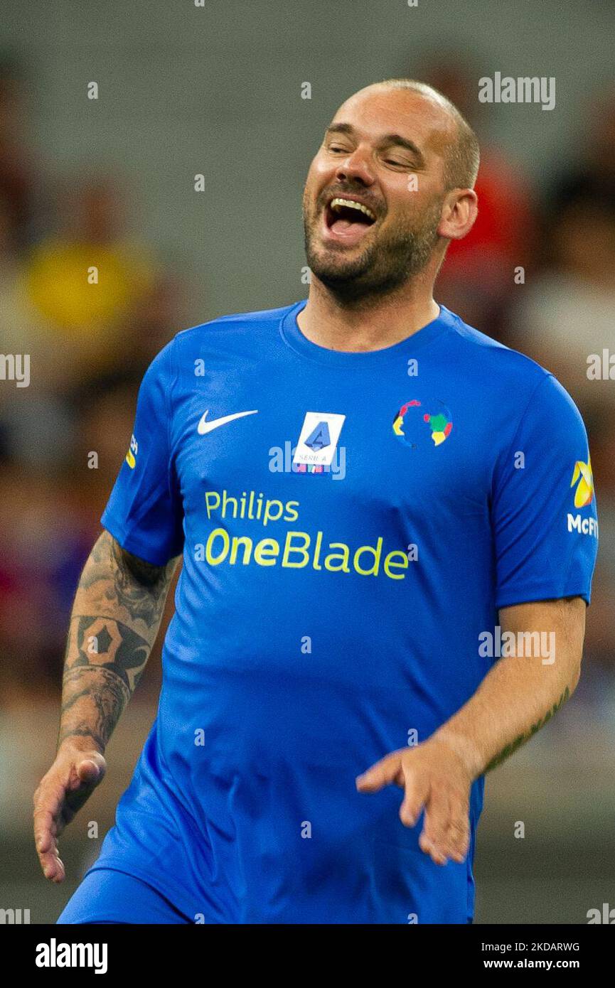 Wesley Sneijder during soccer/football Integration Heroes Match in ...