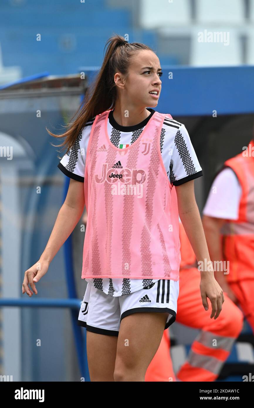 Julia Grosso (juventus) during warm up during the Italian Coppa Italia ...