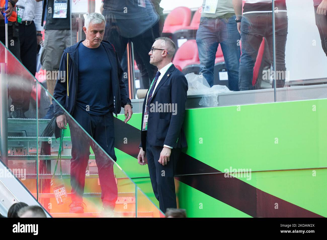 Jose’ Mourinho manager of AS Roma during AS Roma walk-around before The ...