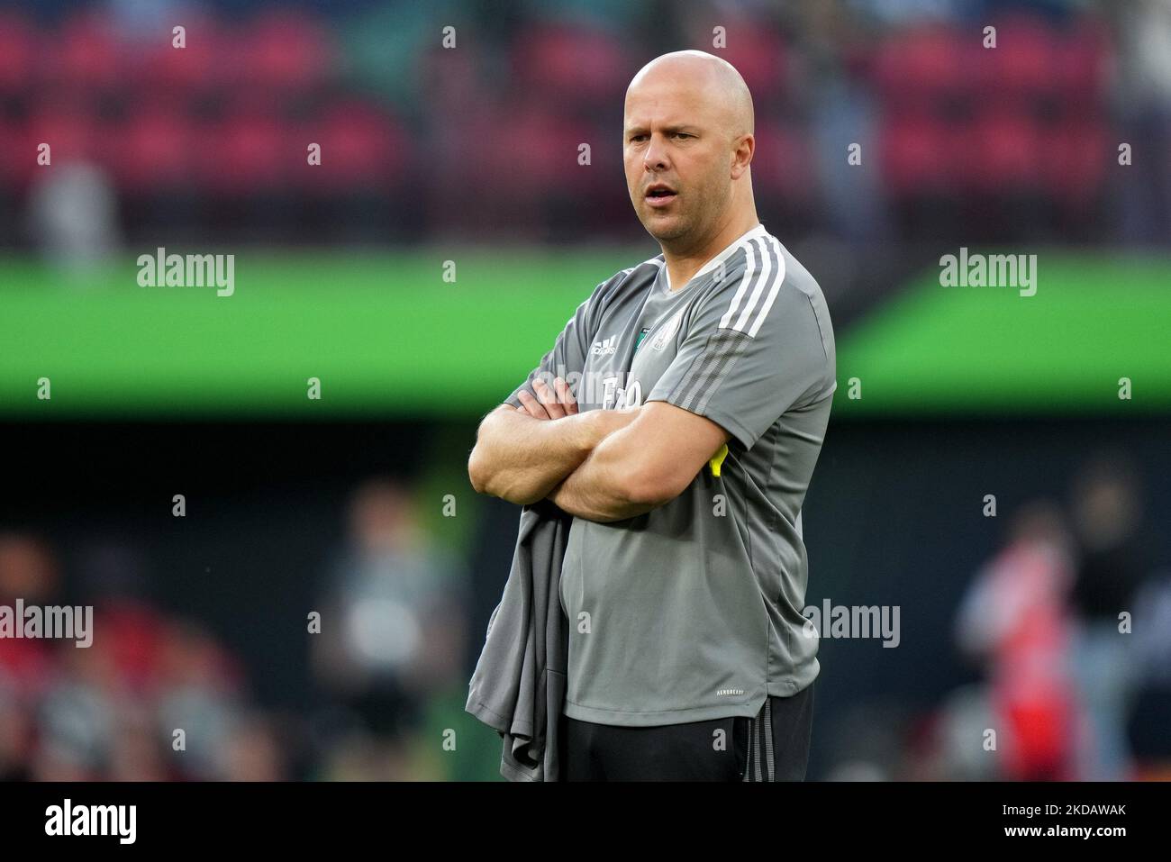 Arne Slot manager of Feyenoord Rotterdam looks on during Feyenoord ...