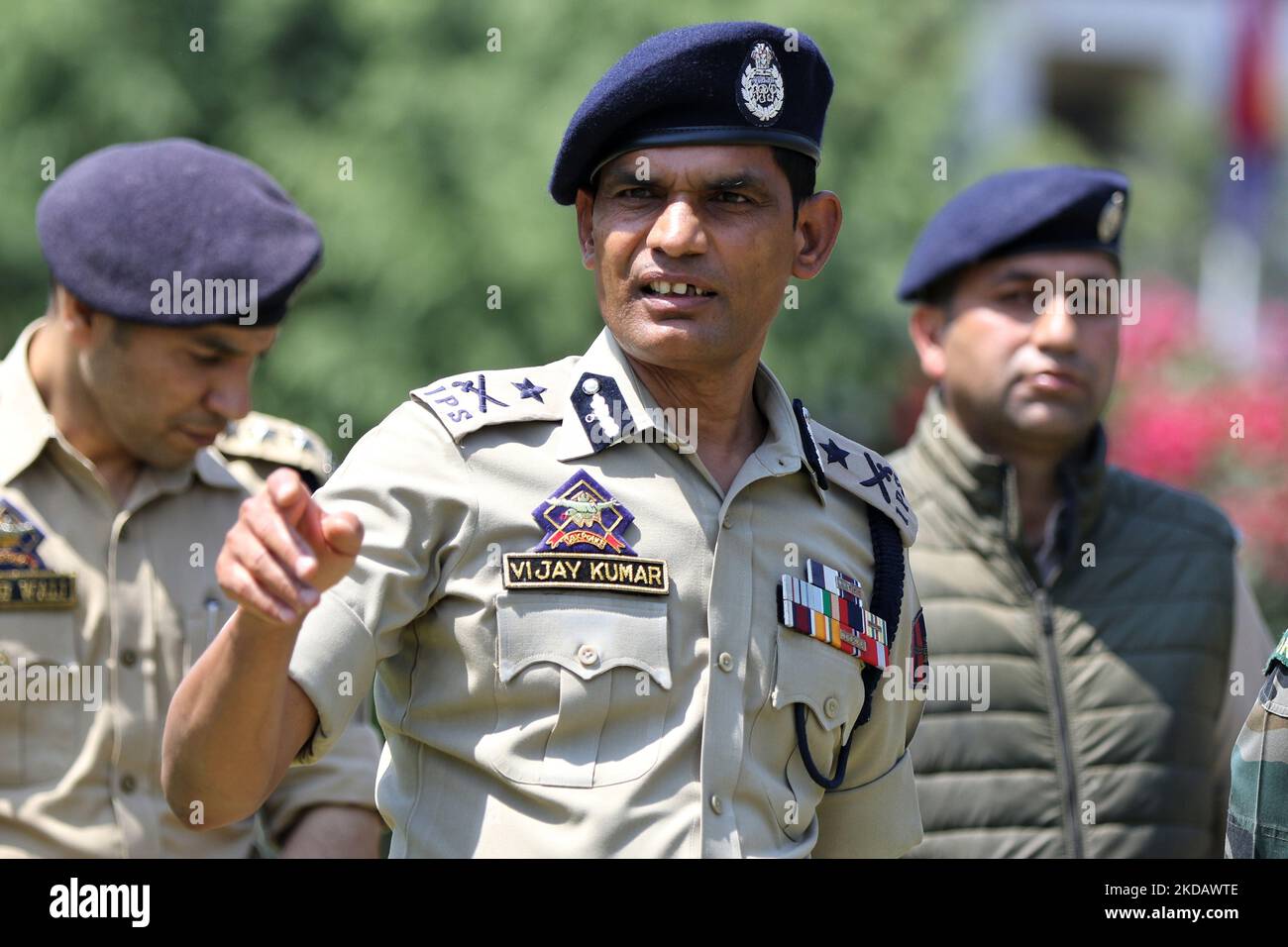 Inspector General of Police Vijay Kumar during the wreath Laying ...