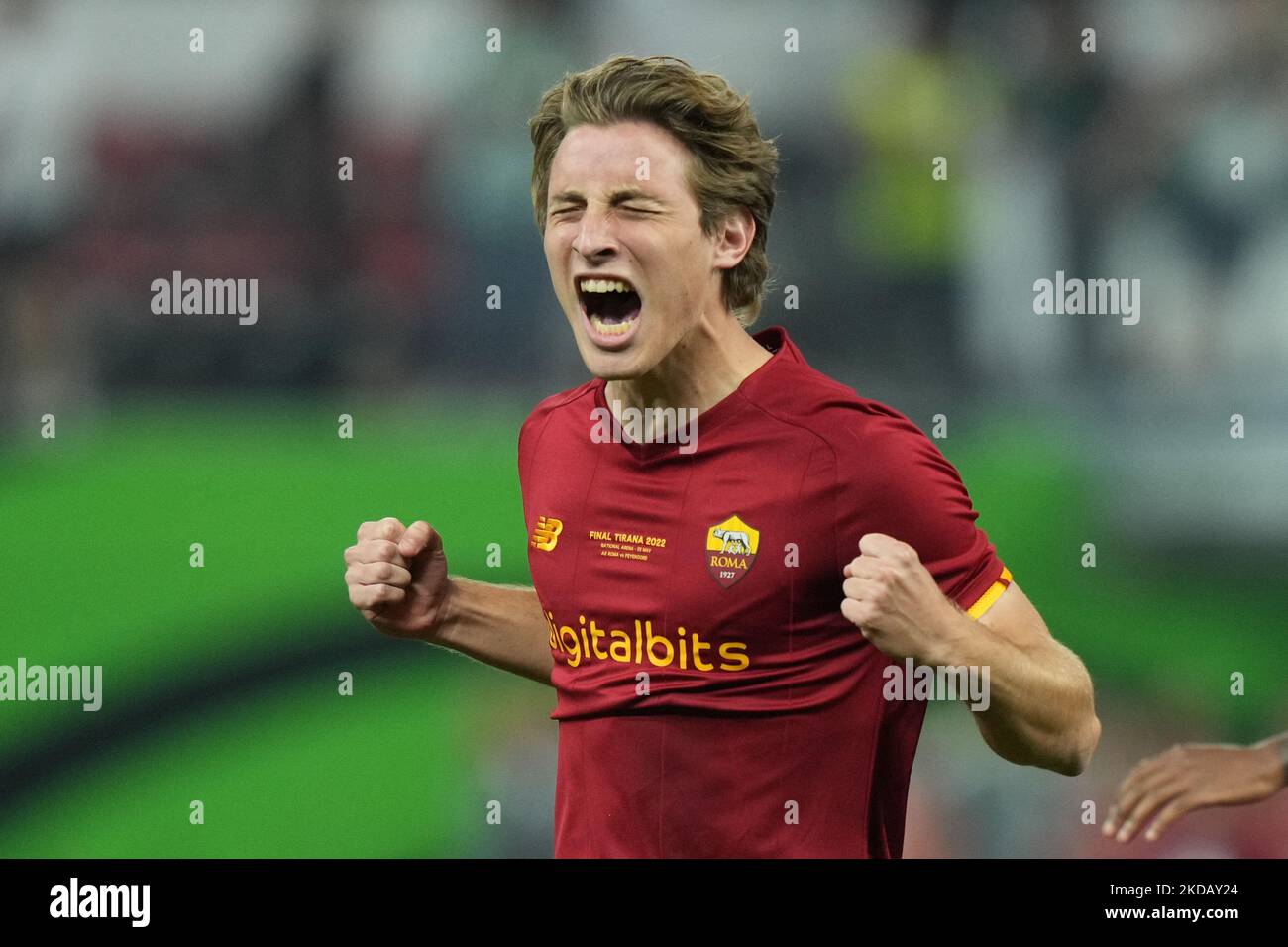 Edoardo Bove of AS Roma during the UEFA Conference League Final match ...
