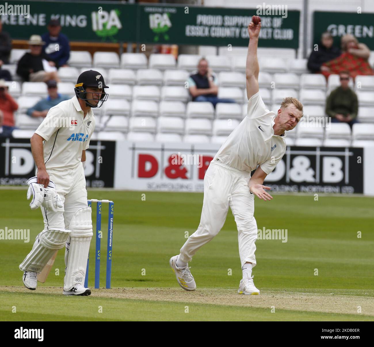 Lyndon James of First-Class County XI during Four-Day Friendly Match ...