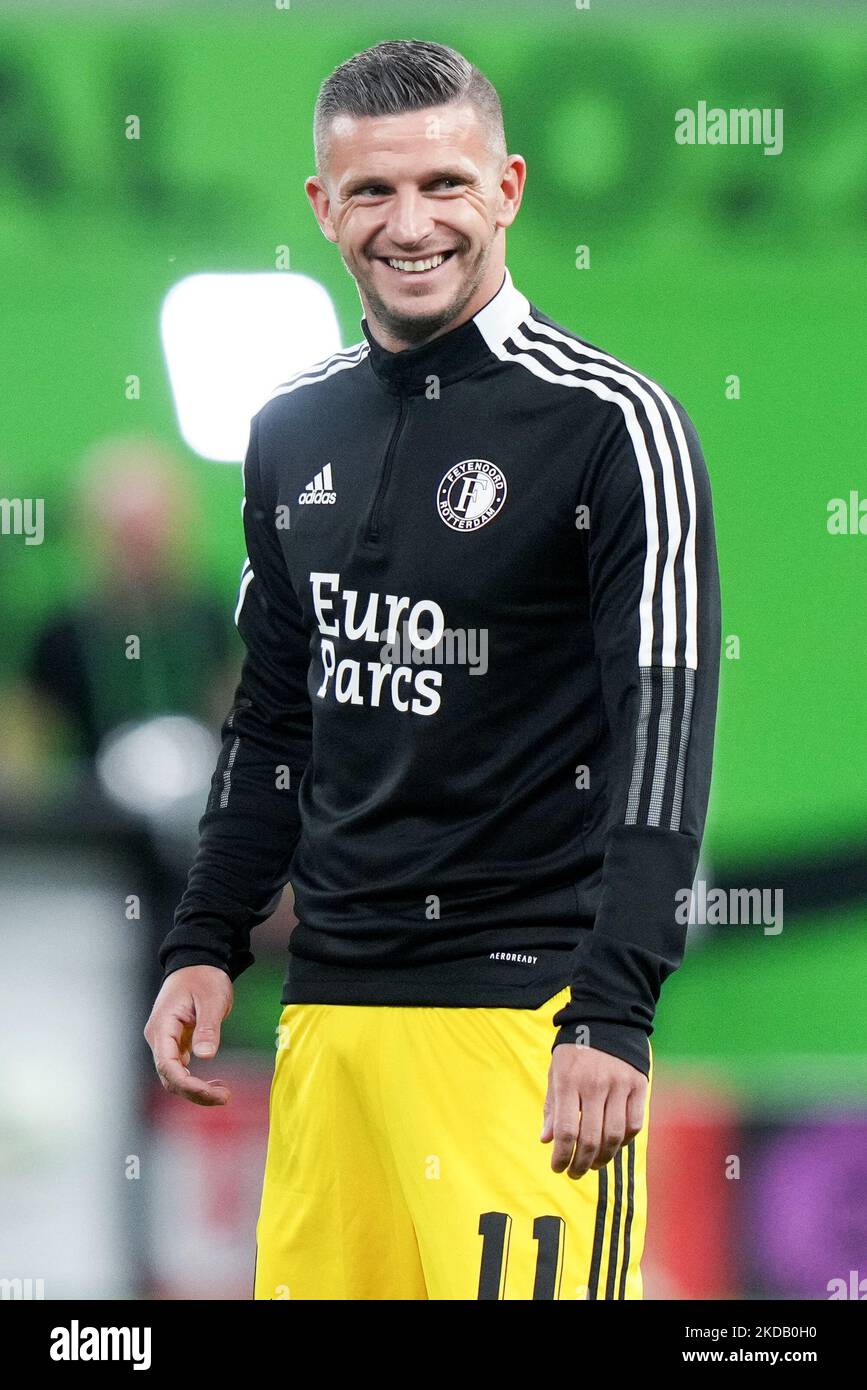 Bryan Linssen of Feyenoord Rotterdam during the UEFA Conference League ...