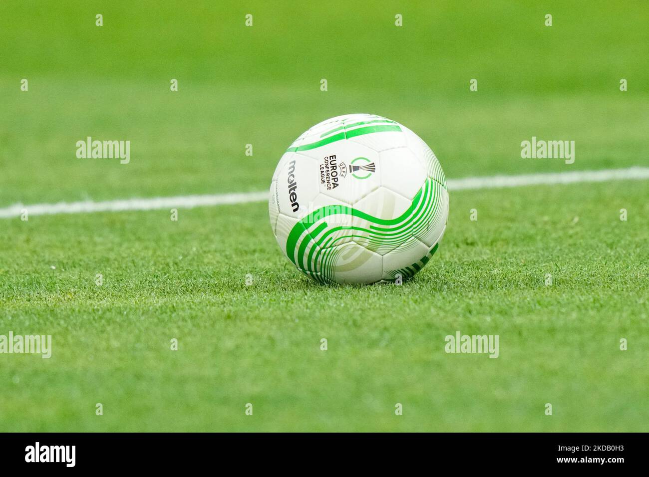 Official conference league final match ball hi-res stock photography ...
