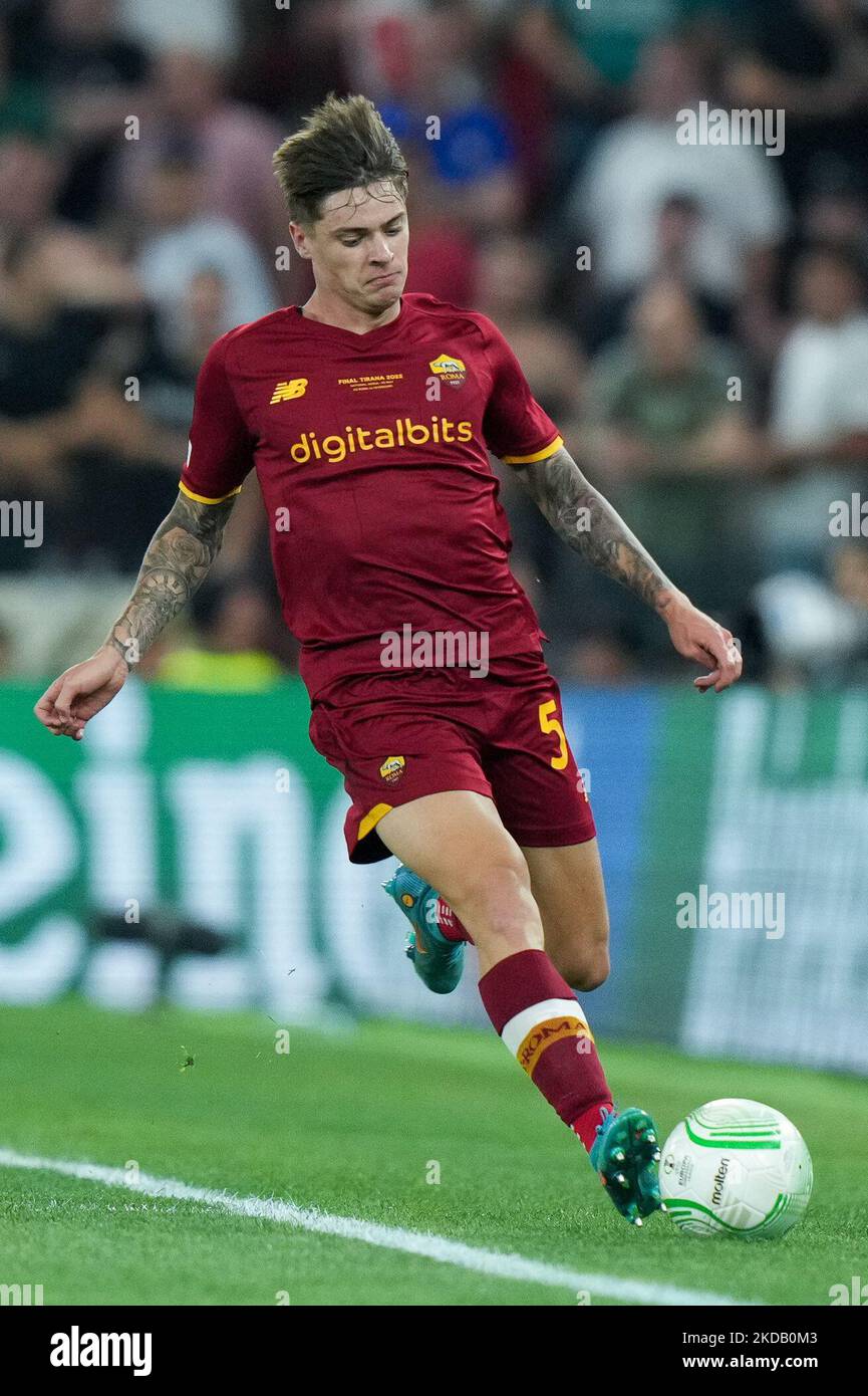 Nicola Zalewski of AS Roma during the UEFA Conference League Final ...