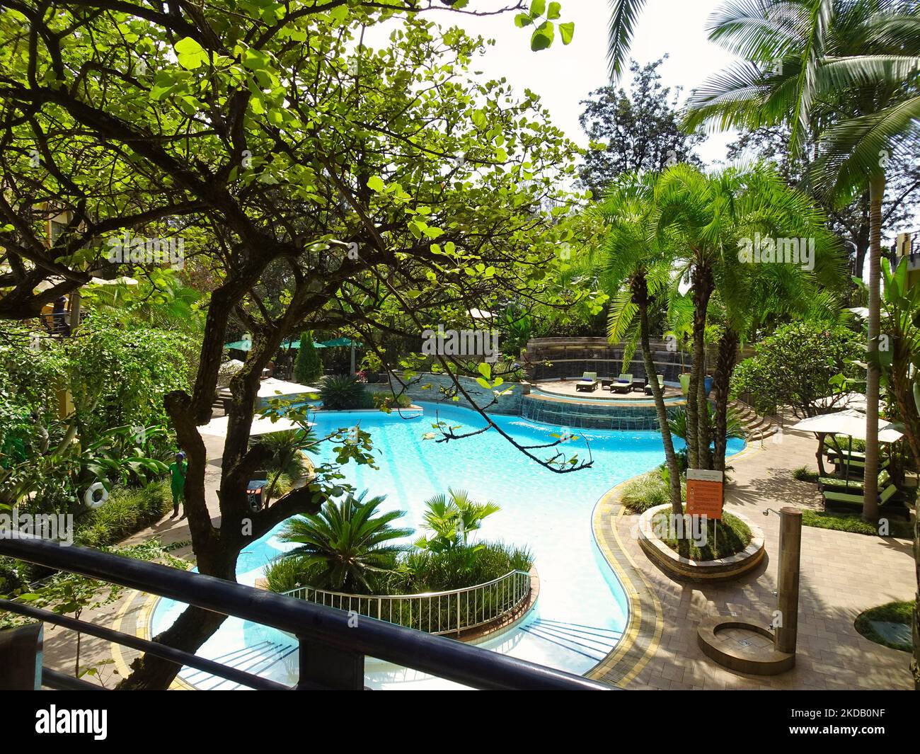 Swimming pool area at the Serena Hotel, Kigali, Rwanda Stock Photo - Alamy