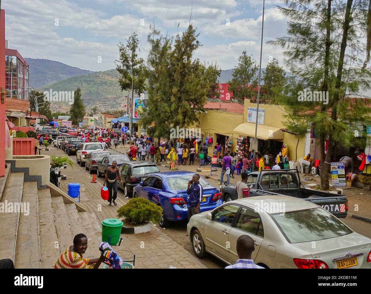City market on KN57 street Kigali , Rwanda, Africa Stock Photo - Alamy