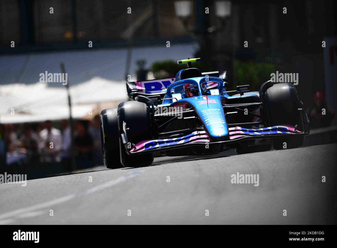 Esteban Ocon of Alpine F1 Team drive his single-seater during free ...