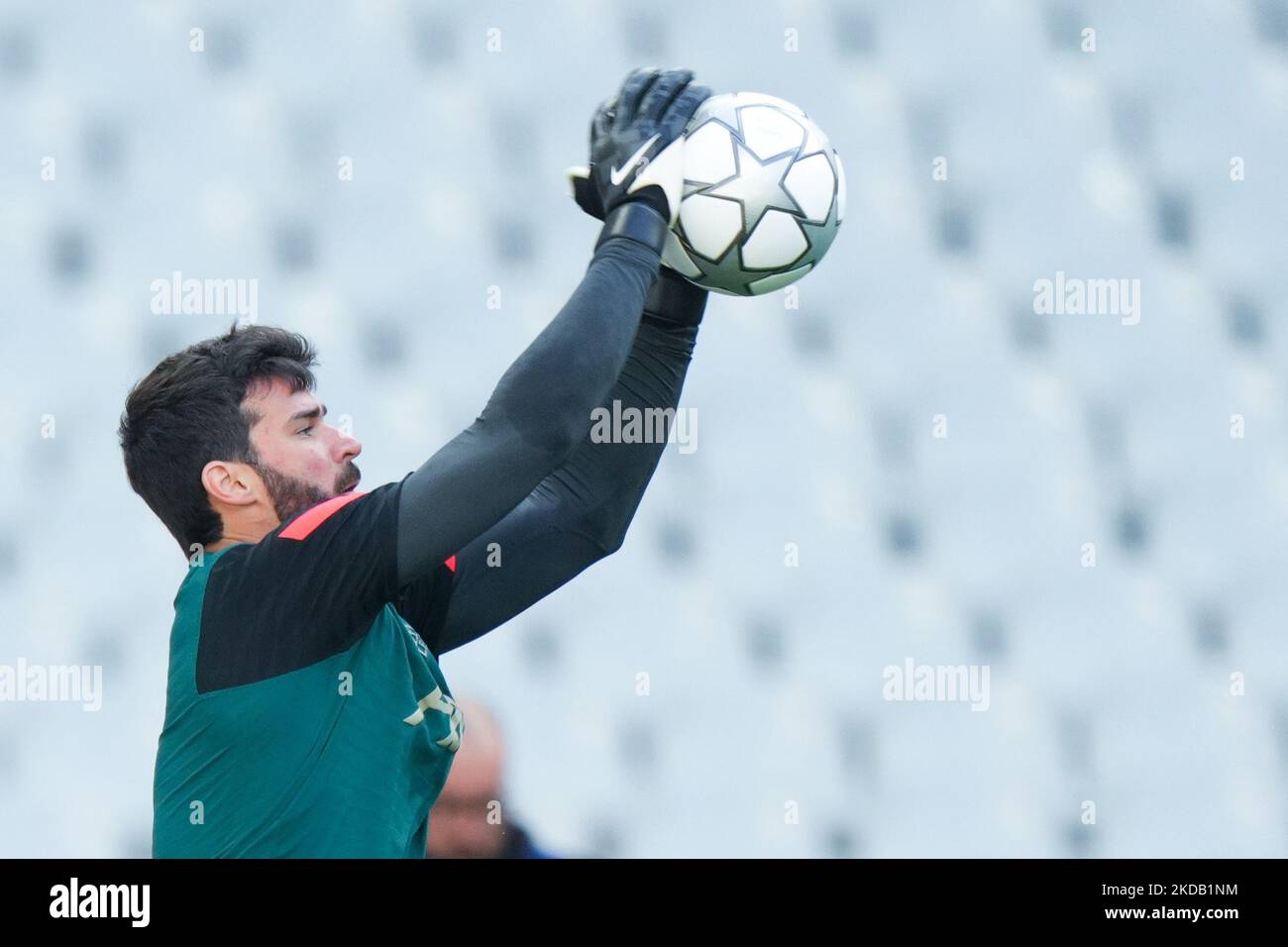 Alisson Becker of Liverpool FC during Liverpool training before The ...