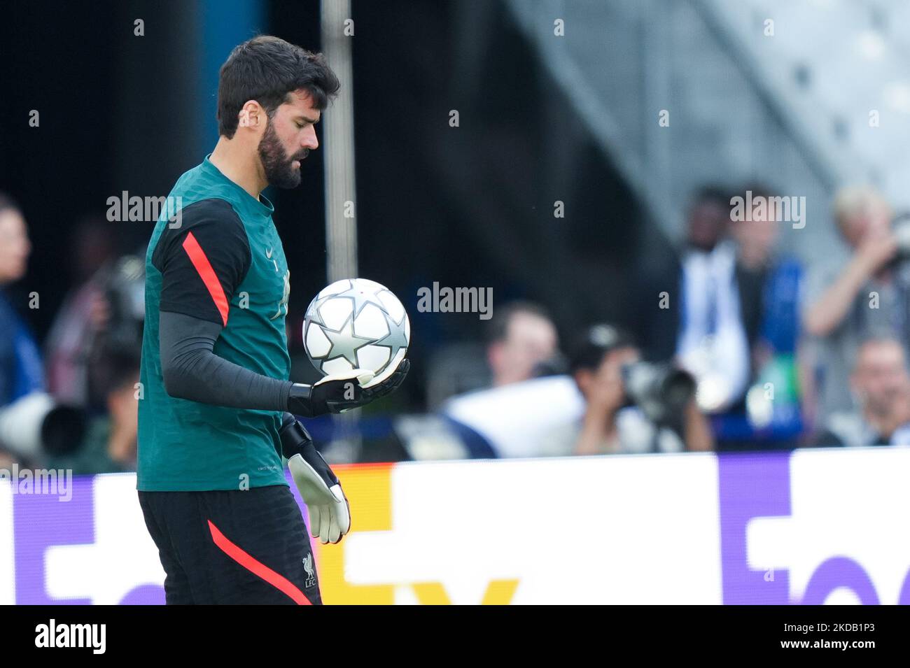 Alisson Becker of Liverpool FC during Liverpool training before The ...