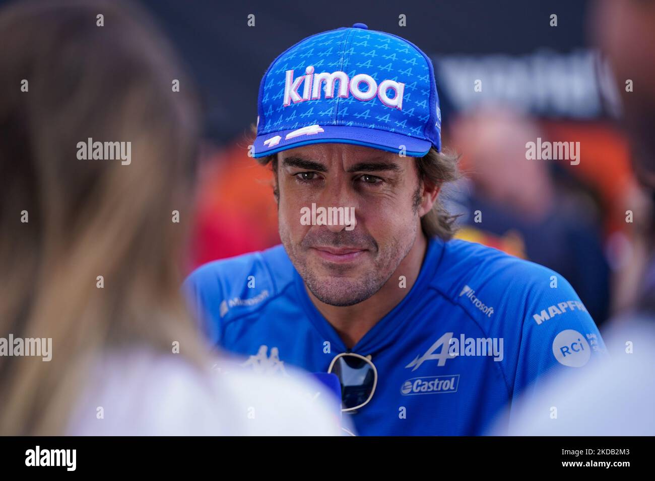 Fernando Alonso of Spain driving the (14) BWT Alpine F1 Team A522 ...
