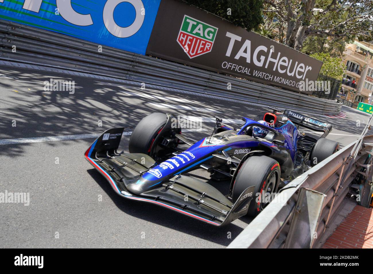 Alexander Albon of Thailand driving the (23) Williams Racing FW44 ...