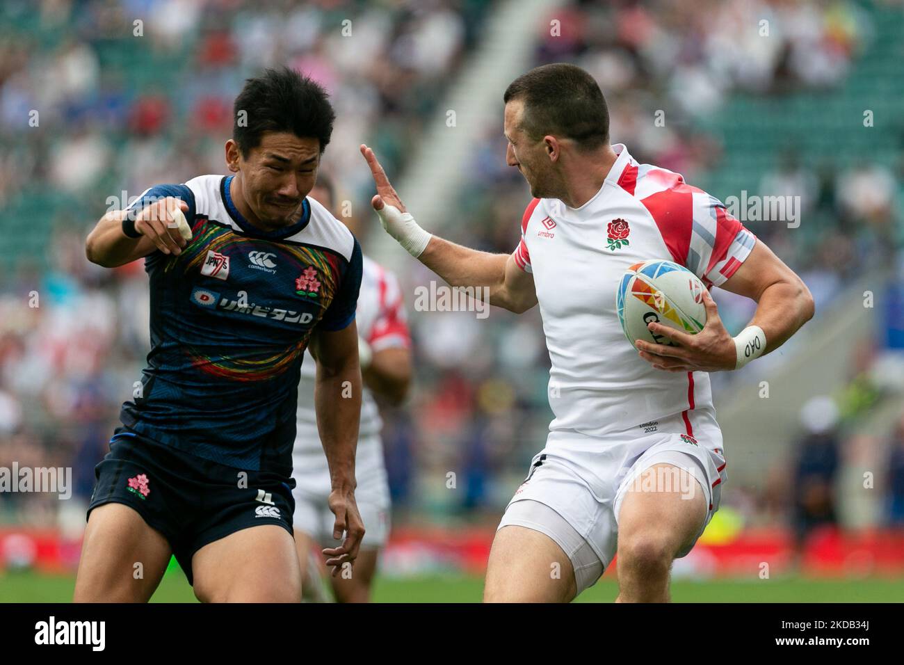 Blake Boyland of England in action during the HSBC World Sevens match ...