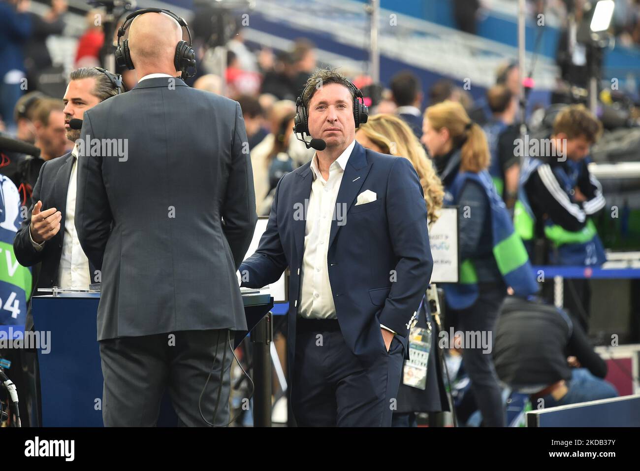 Robbie Fowler before the UEFA Champions League Final between Liverpool ...