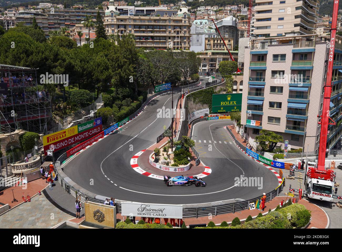 Fernando Alonso of Spain driving the (14) BWT Alpine F1 Team A522 ...
