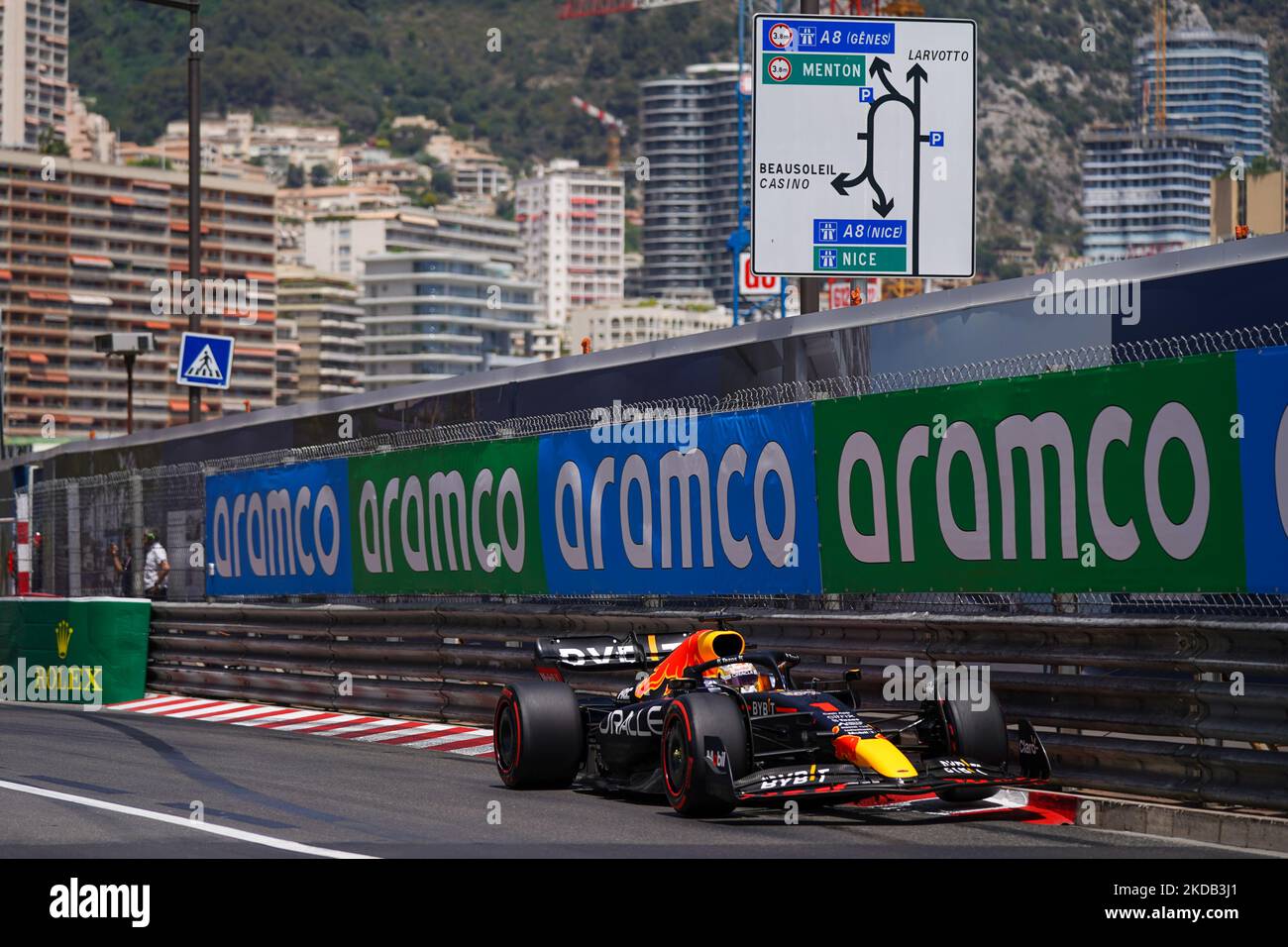 Max Verstappen of Holland driving the (1) Oracle Red Bull Racing RB18 ...