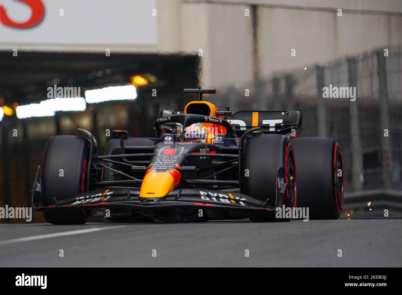 Max Verstappen of Holland driving the (1) Oracle Red Bull Racing RB18 ...