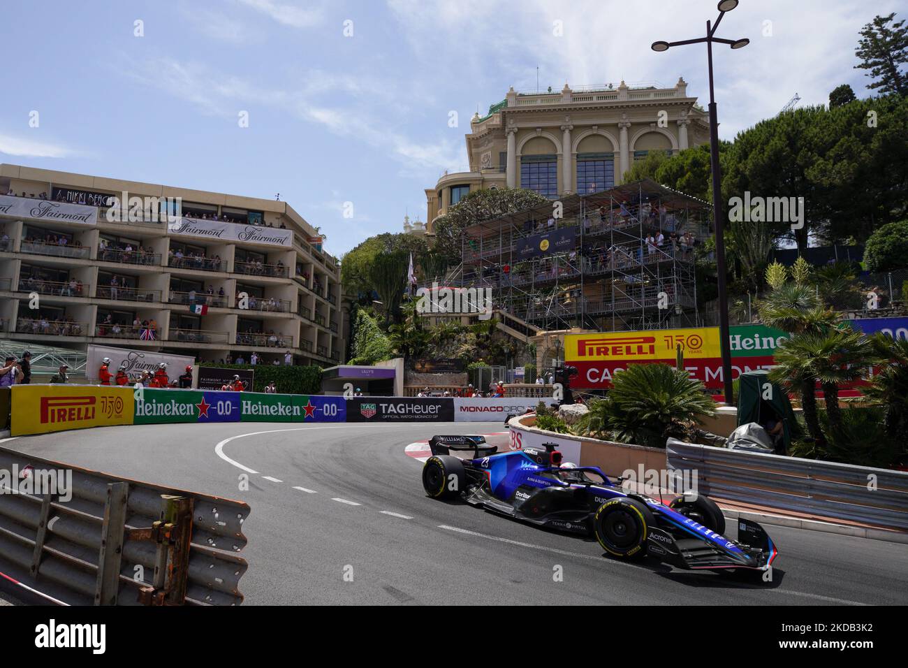 Alexander Albon of Thailand driving the (23) Williams Racing FW44 ...