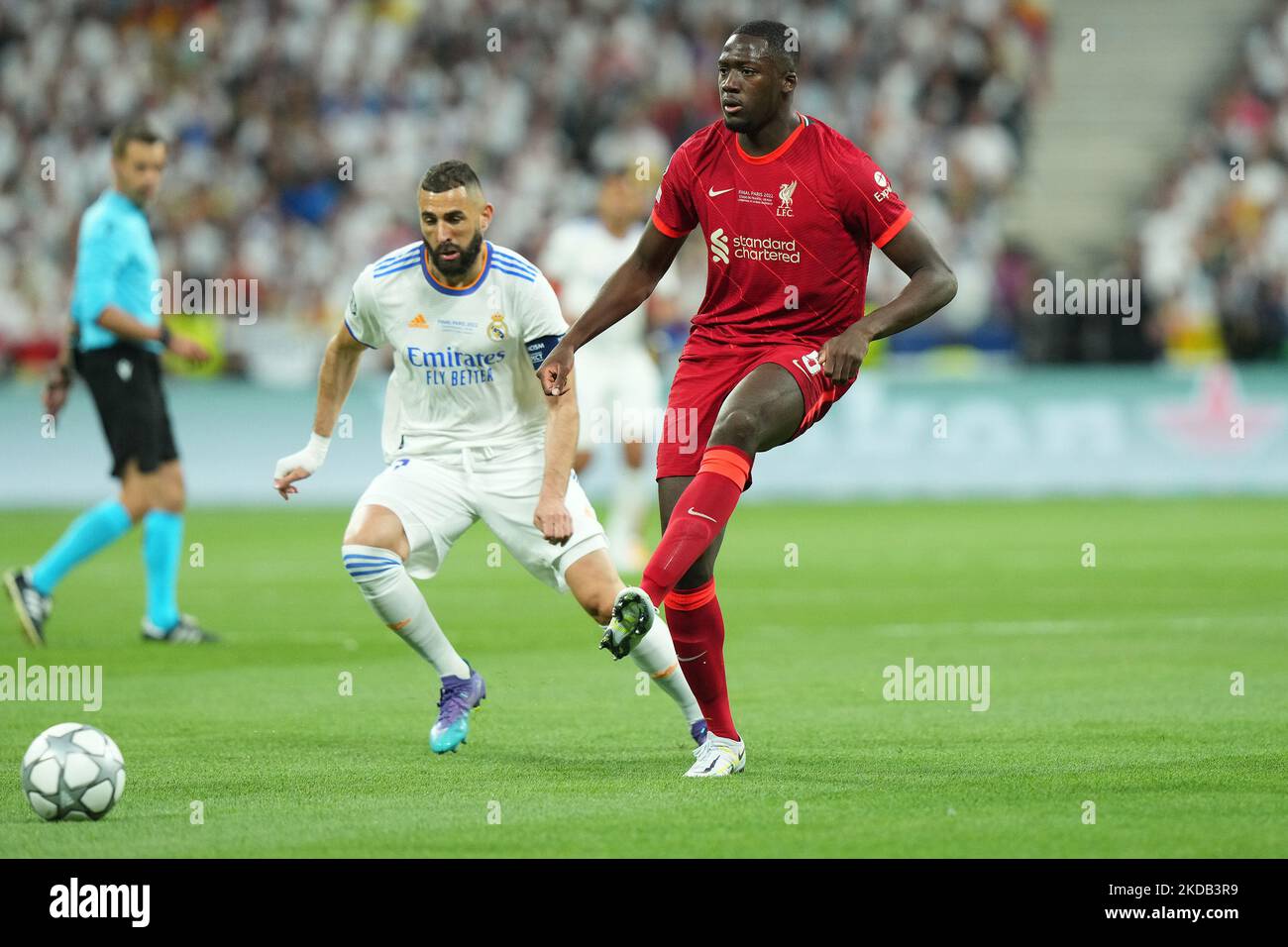 Ibrahima Konate of Liverpool FC during the UEFA Champions League Final ...