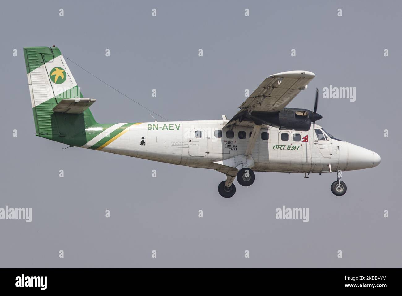 A Tara Air airline De Havilland Canada DHC-6-300 Twin Otter aircraft as ...