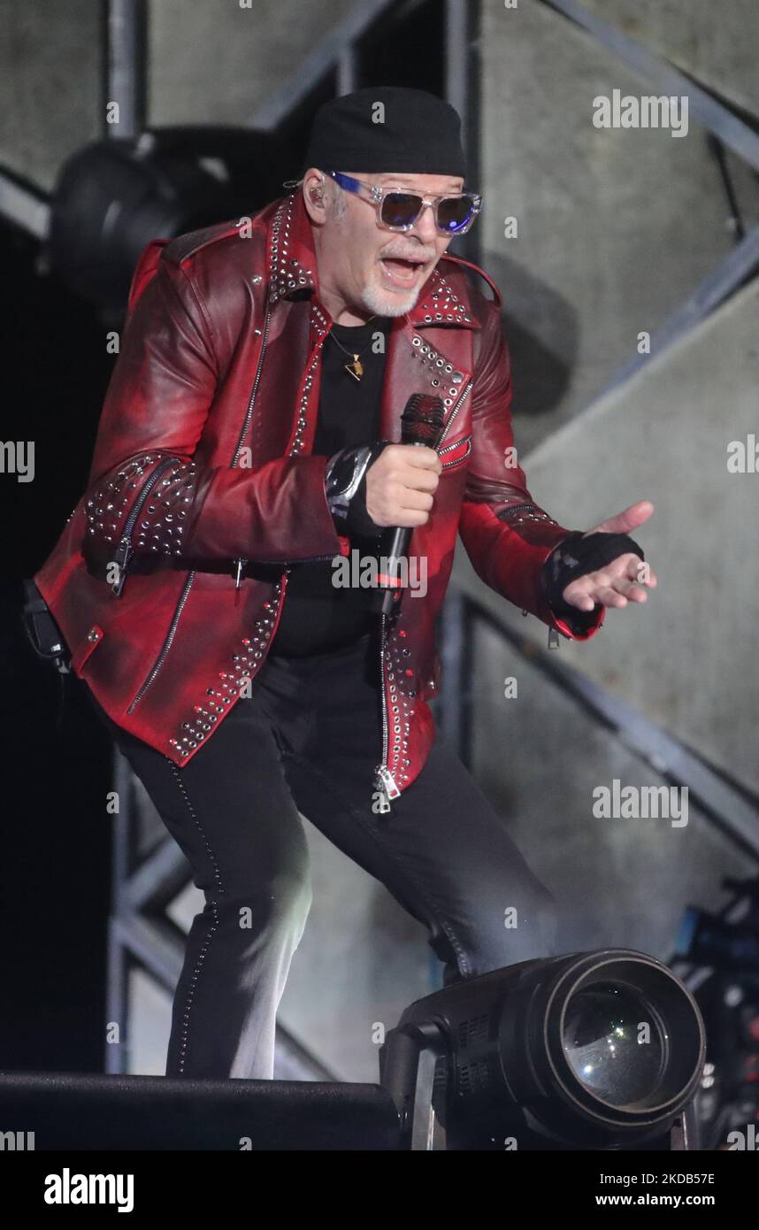 Italian singer Vasco Rossi during his concert at Imola racetrack, Imola ...