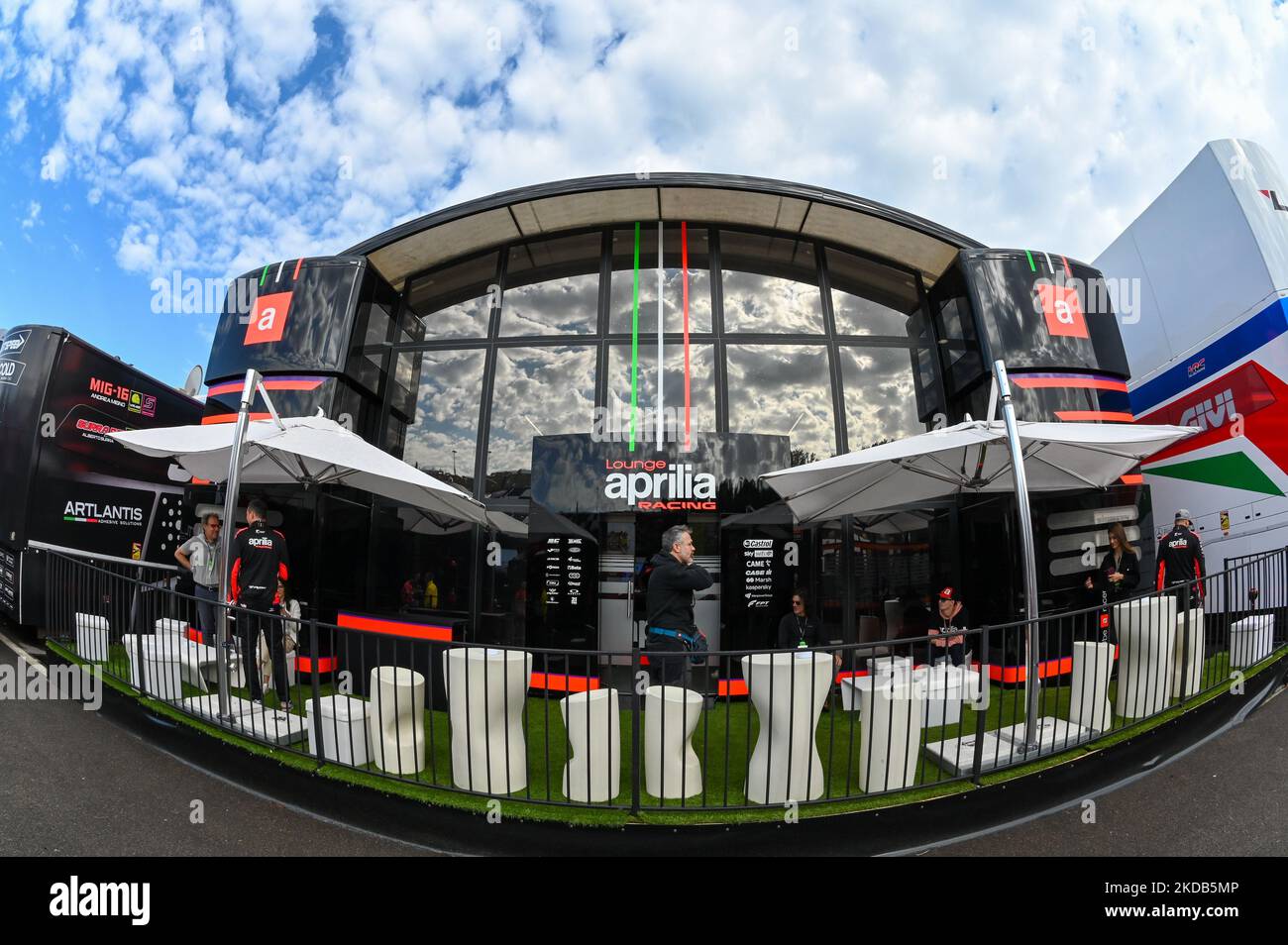 Aprilia racing aprilia hospitality hi-res stock photography and images ...