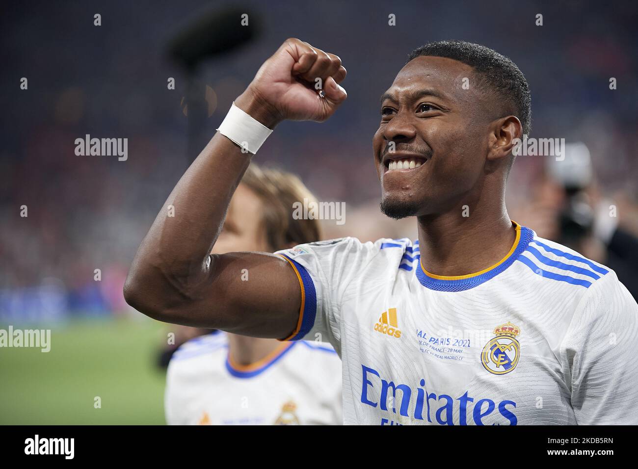 David Alaba of Real Madrid celebrates victory after the UEFA Champions ...