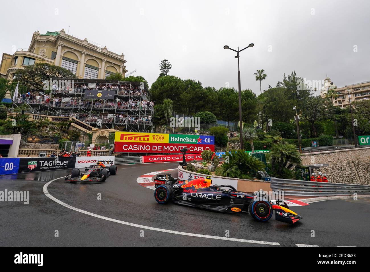 Sergio Perez of Mexico driving the (11) Oracle Red Bull Racing RB18 Red ...