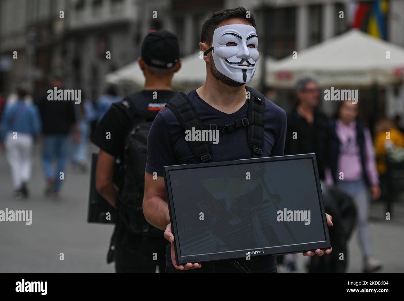 Activists from 'Anonymous for the Voiceless' - a grassroots animal ...