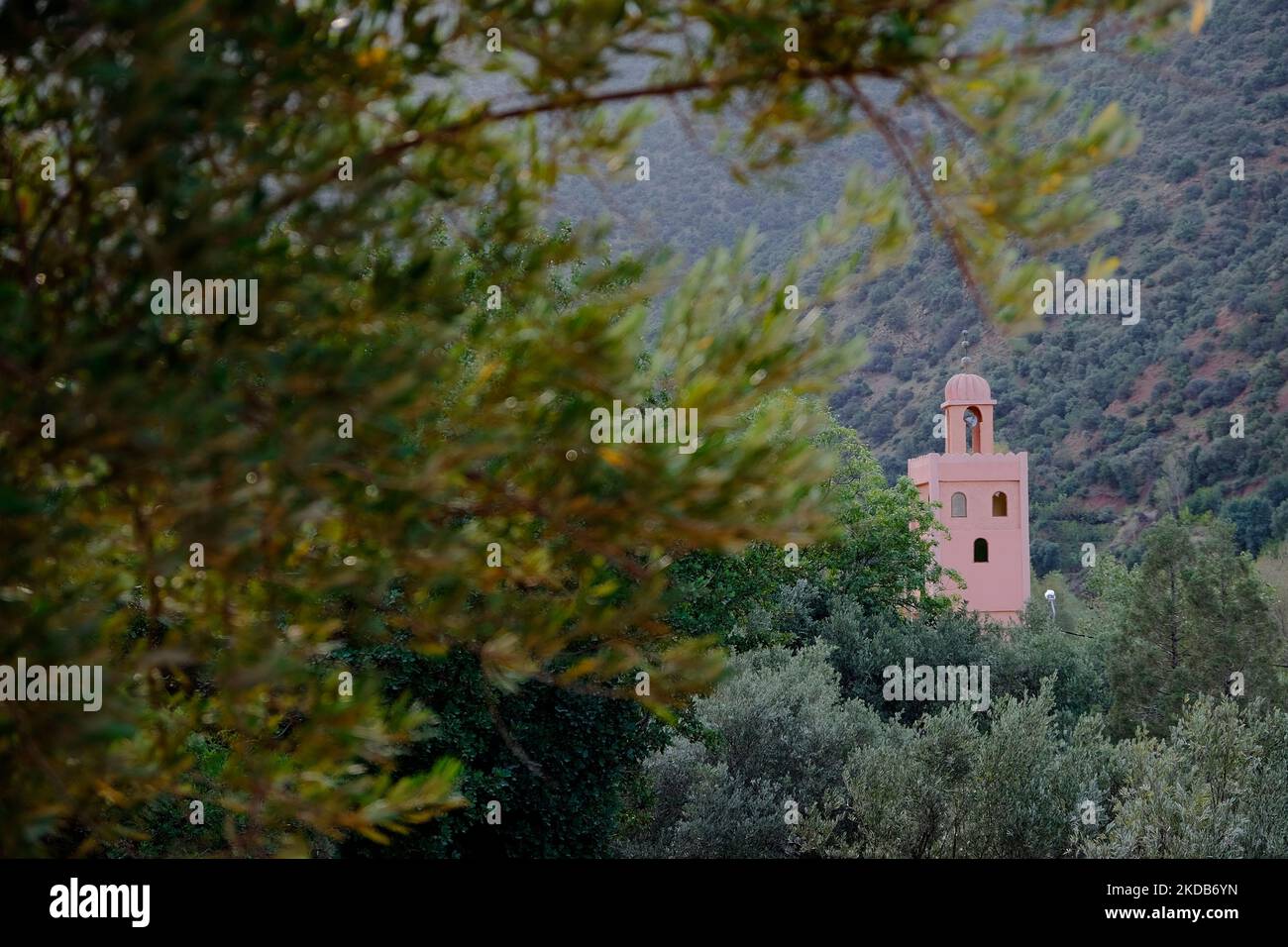 Atlas Mountains Mosque Stock Photo - Alamy