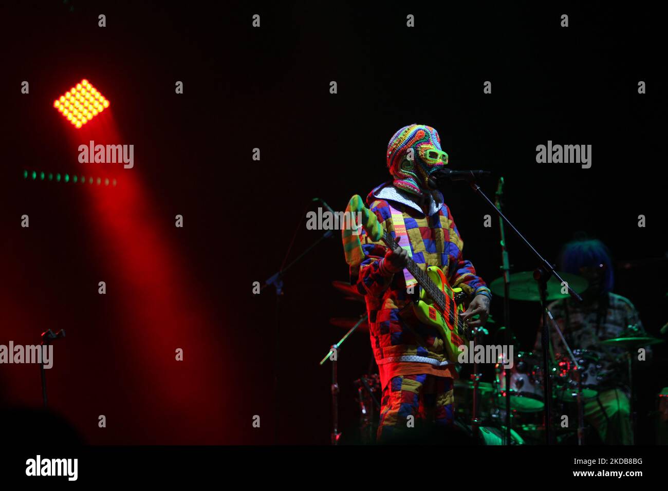 MonoNeon while performing at the Java Jazz Festival 2022. (Photo by ...