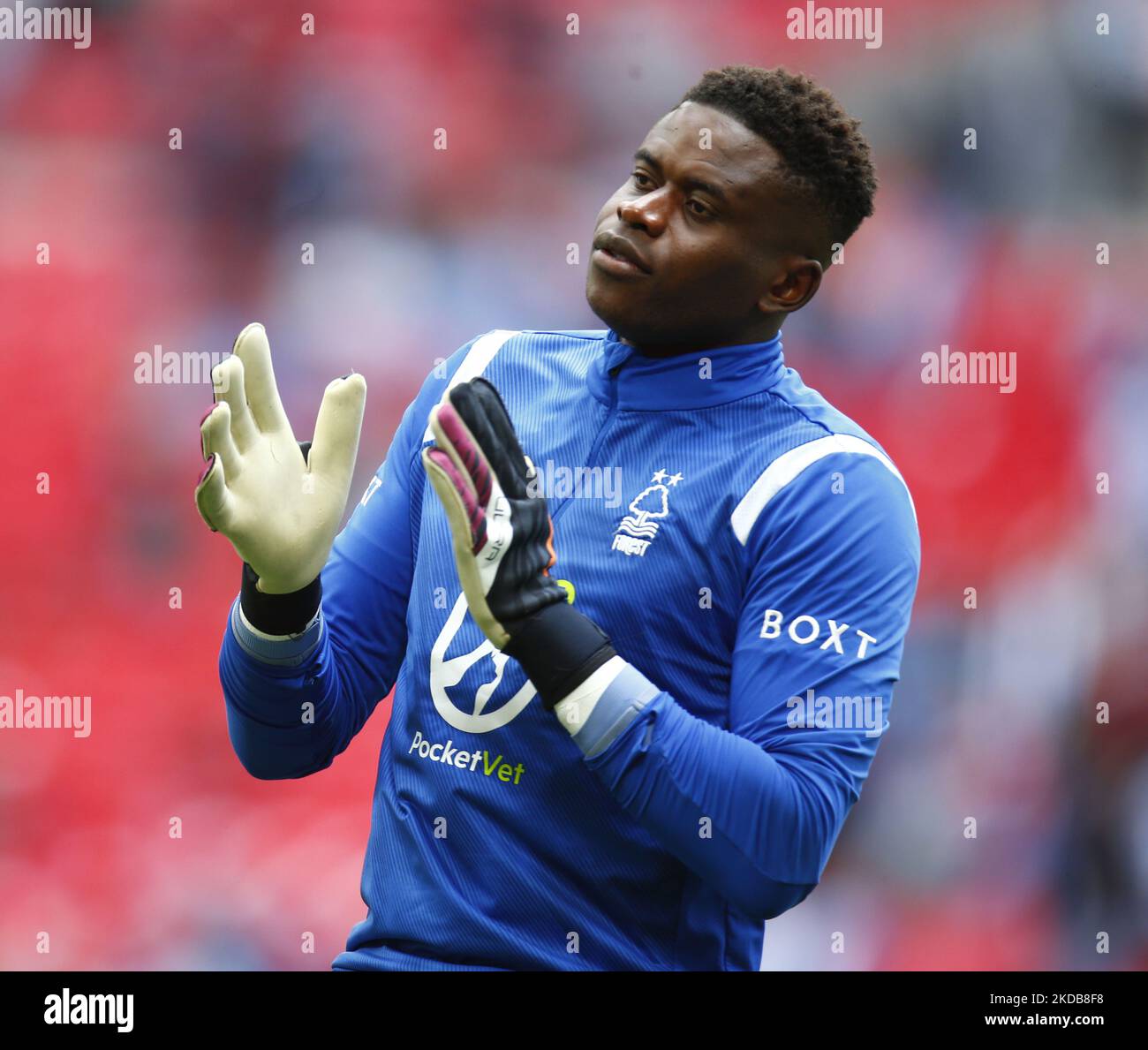 LONDON, ENGLAND - MAY 29:Brice Samba of Nottingham Forest during the ...