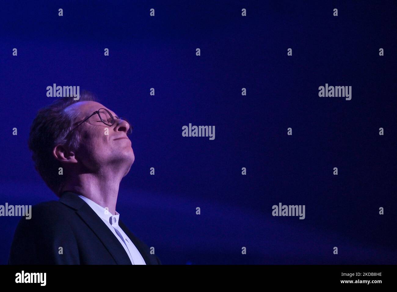 Gavin Greenaway, an English music composer and conductor seen during ...
