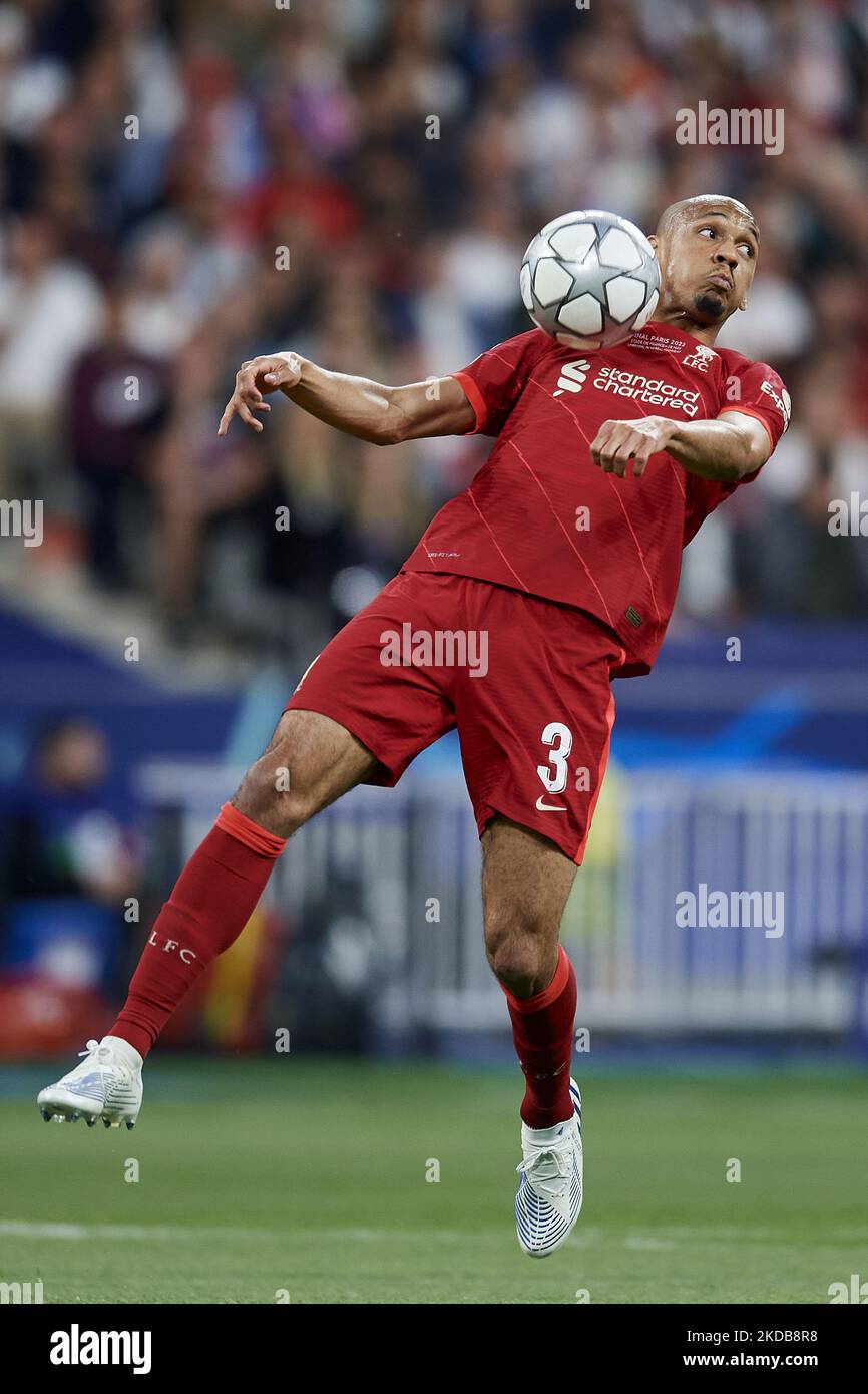 Fabinho of Liverpool controls the ball during the UEFA Champions League ...