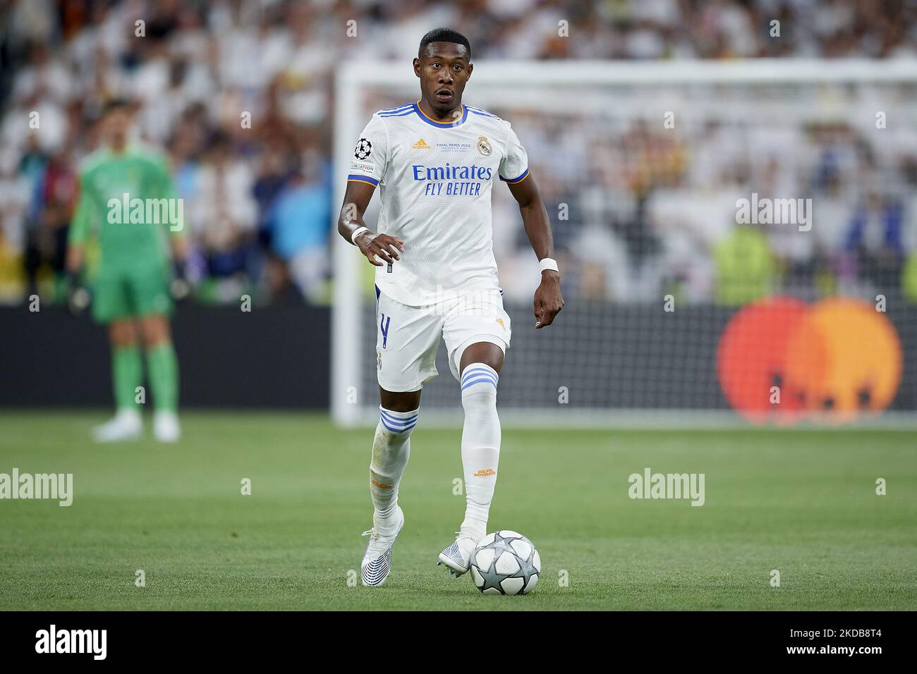 David Alaba of Real Madrid does passed during the UEFA Champions League ...