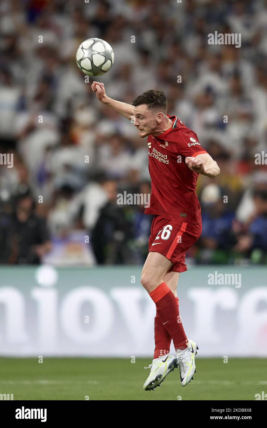 Andrew Robertson of Liverpool in action during the UEFA Champions ...