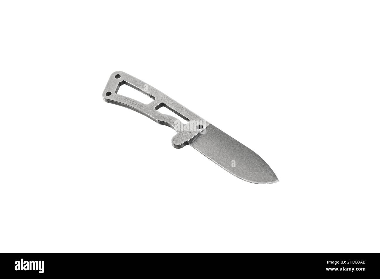Throwing knife silver. Weapon of a ninja or assassin. Isolate on a ...